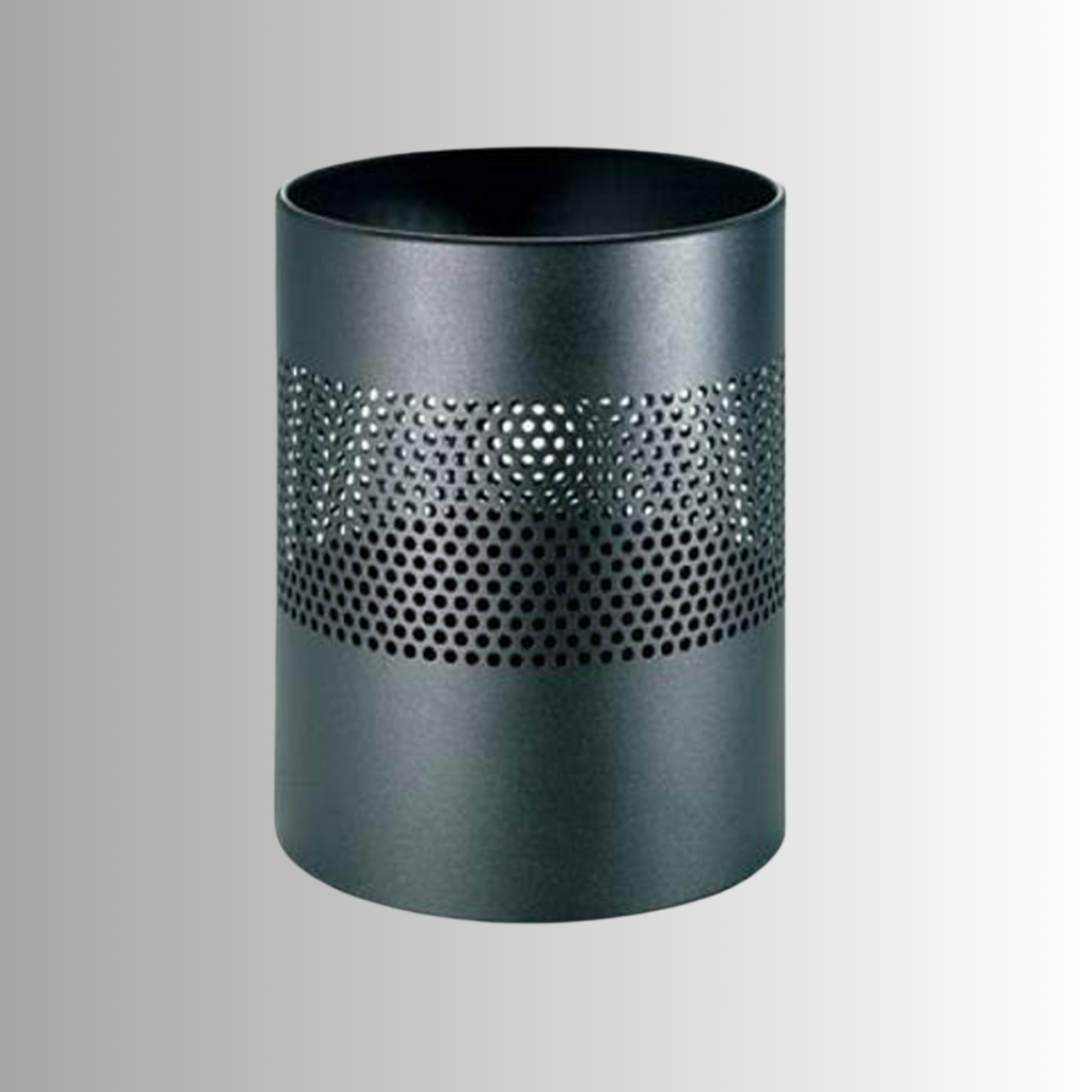 Perforated Waste Bin Black